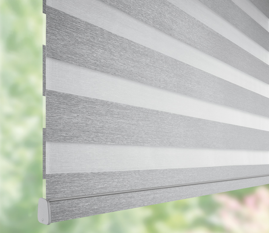 Designer Banded Window Roller Shades | Austin Window Fashions