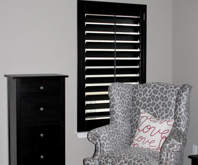 Black Beauty | Black Plantation Shutters Inspire Stunning Design