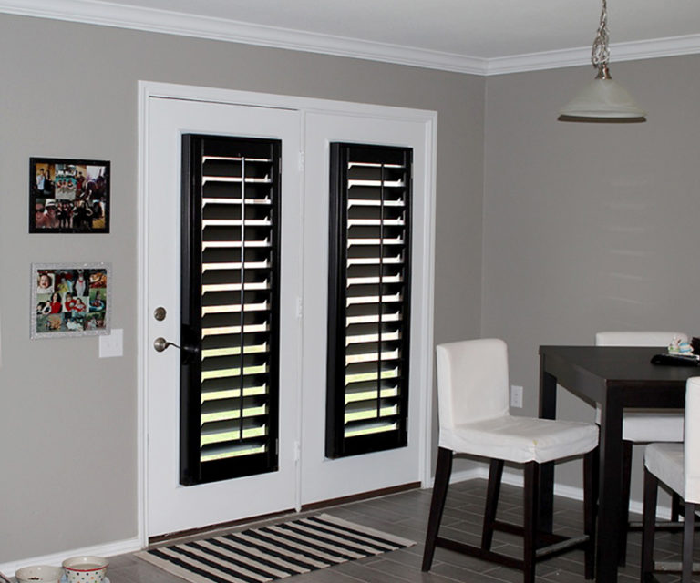 Black Beauty | Black Plantation Shutters Inspire Stunning Design